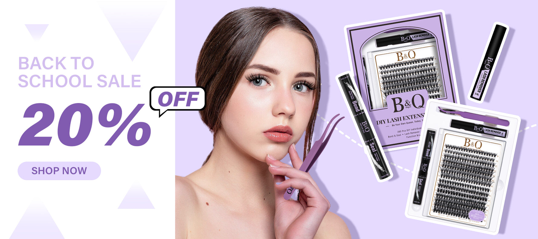 DIY Lash Extensions |Individual Lash Clusters at home- B&Qaugen Lashes